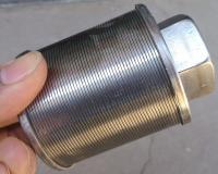 China Stainless Steel Wedge Wire Filter Nozzle 0.1mm Slot 45-108mm Diameter for Water Well Sand Control for sale