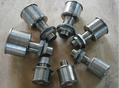 China Trapezoidal Wedge Wire Filter Nozzle Single Double Head 45-82mm M20-M42 Slot 0.2-0.5mm for sale