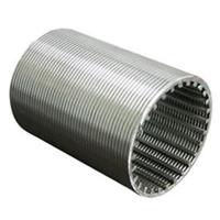 China Wedge Wire Screen Cylindrical Single Piece Construction Diameter 19mm to 4000mm Length Up to 6000mm for sale