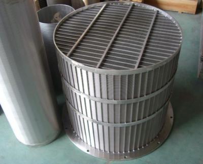 China Stainless Steel Wedge Wire DSM Roll Screen 0.1-1.5mm Slot for Water Treatment 89-426mm Diameter for sale