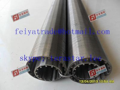 China Johnson Wedge Wire Screen 304 Stainless Steel 0.1mm Slot for Water Filtration for sale