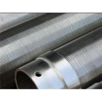 China Stainless Steel Wedge Wire Well Screen 304 316 Slot 0.1mm 6m Length Dewatering Filter Pipe for sale