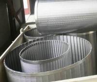 China Stainless Steel Wedge Wire Well Screen 304 316 Slot 0.1mm 6m Length Dewatering Filter Pipe for sale