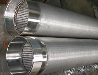 China Stainless Steel Wedge Wire Water Well Screen 0.02mm Slot Precision Filter for sale