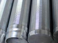 China Stainless Steel Wedge Wire Screen Tube 0.1mm Slot 6m Length for Water Well Dewatering for sale