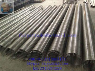 China Continuous Slot Screens Wedge Wire Filter Tubes 25 Micron 19mm Diameter for sale
