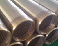 China Wedge Wire Screen Pipe Vee Shaped Wire Wrapped Filtration Cylinder 0.1mm Slot for sale