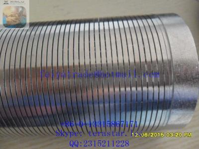 China Stainless Steel Wedge Wire Water Well Screen 304 316L 114mm Diameter 0.5mm Slot for sale