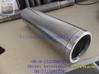 China Stainless Steel Johnson Wedge Wire Water Well Screen 219mm OD 1.0mm Slot 5.8m Length for sale