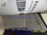 China Stainless Steel Wedge Wire Grating 304 316 V Wire Support Grids 150 Micron Slot for sale