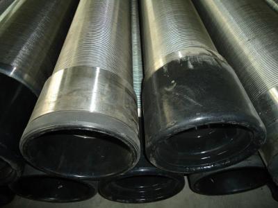 China Stainless Steel 304 316L Vee Wire Johnson Screen Pipe 0.1mm Slot Water Well Filter for sale