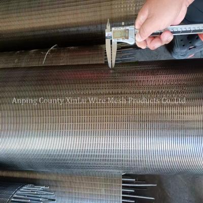 China 6 Inch Wedge Wire Johnson Screen Tube 0.75mm Slot Water Well Drilling Filter for sale