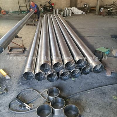 China 6 Inch 152mm Stainless Steel Water Well Screen Pipe Johnson Wire Wrapped Strainer for Sand Control for sale