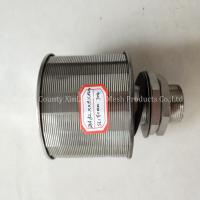China Titanium 82mm Double Head Wedge Wire Johnson Screen Nozzle With M32mm For Mixed Bed Filter for sale