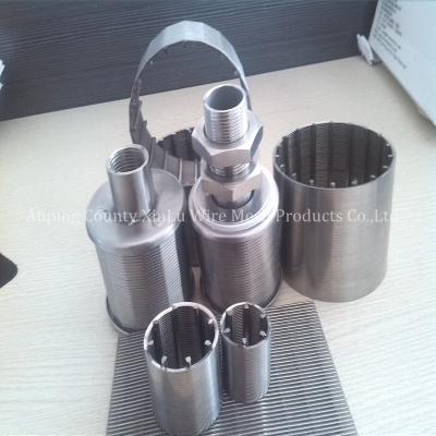 China Stainless Steel Wedge Wire Screen Nozzle 0.2mm Slot for Water Gas Strainer for sale