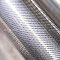 China Polished V Wire Continuous Slot Sand Control Screen Tube FOTI Flow Wedge Wire #118 for sale