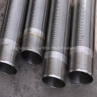 China Polished V Wire Continuous Slot Sand Control Screen Tube FOTI Flow Wedge Wire #118 for sale