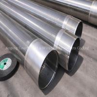 China Polished V Wire Continuous Slot Sand Control Screen Tube FOTI Flow Wedge Wire #118 for sale