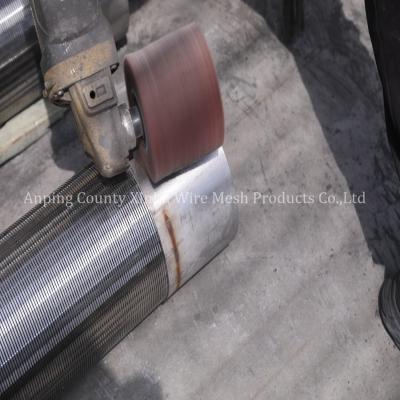 China Stainless Steel V Wire Johnson Continuous Slotted Screen Pipe 0.010-0.060 Slot for sale