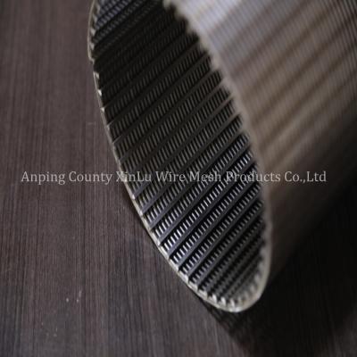 China Polished Johnson Water Well Screen V Wire Continuous Slot Sand Control Tube 0.010-0.060 inch for sale