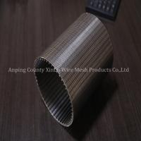 China Polished Johnson Water Well Screen V Wire Continuous Slot Sand Control Tube 0.010-0.060 inch for sale