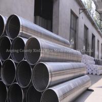 China Stainless Steel Wedge Wire Continuous Slot Screen Tube Johnson V Wire Strainer Pipe 0.020 inch for sale