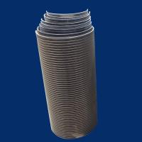 China Wedge Wire Screen Panel 1.0mm Slot Stainless Steel V-Wire Filter Plate for Water Well for sale