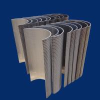 China Wedge Wire Screen Panel 1.0mm Slot Stainless Steel V-Wire Filter Plate for Water Well for sale