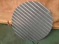 China Wedge Wire Screen Panel 1.0mm Slot Stainless Steel V-Wire Filter Plate for Water Well for sale