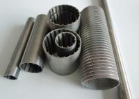 China Stainless Steel Wedge Wire Well Screen Pipe 304 316L 0.25mm Slot OD 25-120mm for sale