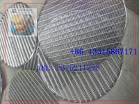 China Wedge Wire Flat Panel Screen 50-750 Micron Slot Width Up to 3000x6000mm for sale