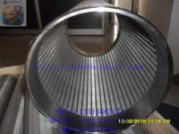 China Stainless Steel Johnson Wedge Wire Water Well Screen 219mm OD 1.0mm Slot 5.8m Length for sale