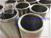 China Stainless Steel Johnson Wedge Wire Water Well Screen 219mm OD 1.0mm Slot 5.8m Length for sale