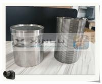 China Stainless Steel Wedge Wire Water Well Screen 304 316L 0.1mm Slot 4 inch OD for sale