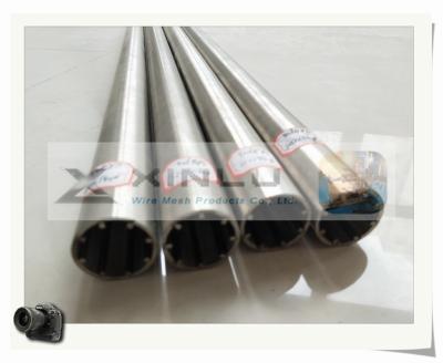 China AISI 316L Johnson Wire Wrap Screen Tube 33mm OD 50 Micron Slot for Industrial Filtration for sale
