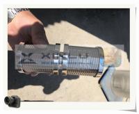 China Stainless Steel Wedge Wire Filter Nozzle 45mm to 70mm Diameter 0.2-0.5mm Slot for Industrial Filtration for sale