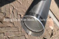 China Johnson Wedge Wire Wraped Continuous Slot Strainer Pipe From Xinlu Metal Wire Mesh for sale