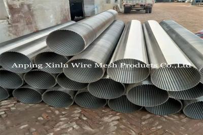 China 321 Stainless Steel Wedge Wire Wrapped Johnson Screen Pipe 168mm OD 0.1mm Slot for Corrosion Resistant Filtration for sale
