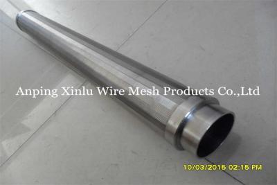 China 50 Micron Wedge Wire Johnson Screen Pipe 114mm OD Stainless Steel Water Well Filter for sale