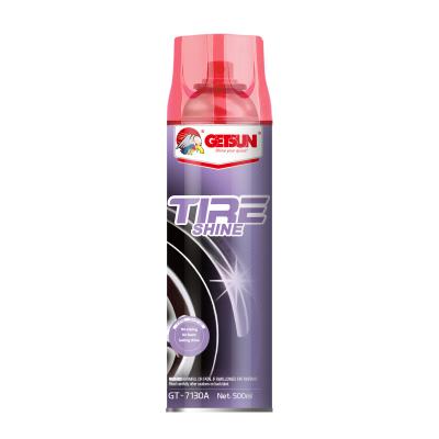 China Protective Cleaning Car Tyre Gel Shine Spray High Gloss 500ml for sale