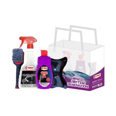China Anti Puncture Car Tire Shine Gel Wheel Rim Renovation Kit for sale