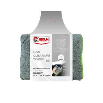 China Polyester Polyamide Microfiber Car Wash Cloth Detailing Towels 39.5x39.5cm for sale