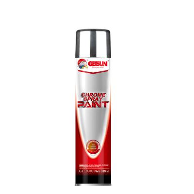 China 330ml Anti Rust Coating Mirror Finish Chrome Spray Paint For Metal Quick Dry for sale
