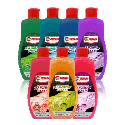 China Getsun High Concentration Scratch Free Formula Colorful Foam Car Wash Shampoo for sale