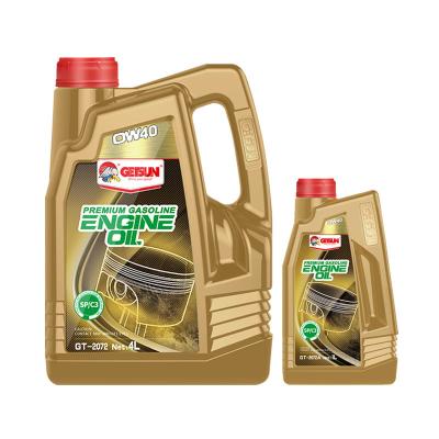 China Power Up 0W-40 Fully Synthetic Motor Oil Long Chain Additives For Protection for sale