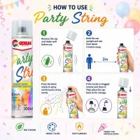 China GETSUN Colorful Party String Spray For Events And Celebrations for sale