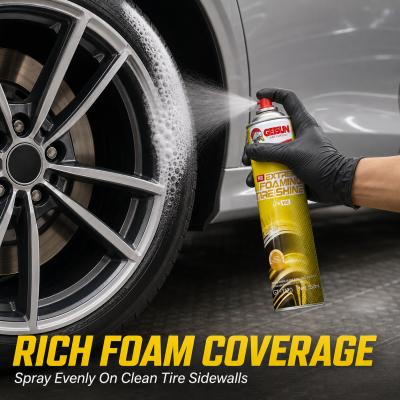 China GETSUN GT-1120 550ml Extreme Foaming Tire Shine Spray for sale