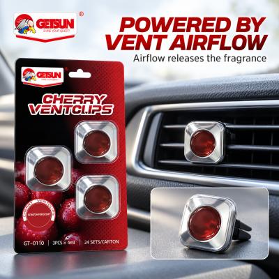 China GETSUN GT-0110 Cherry Vent Clips 4ml Each 3-Piece Set for sale