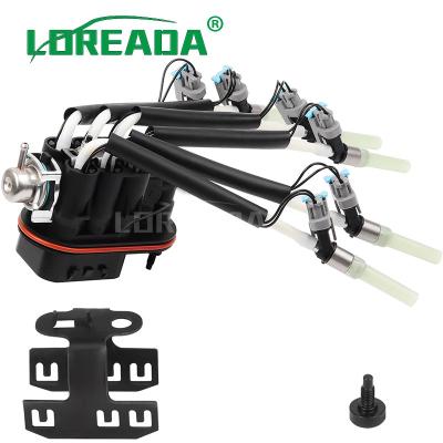 China FJ503 Central Spider Fuel Injector W/ Retaining Bracket SCPI to MPFIFJ10565 For 1996-2005 Chevy Chevrolet GMC GM Trucks for sale