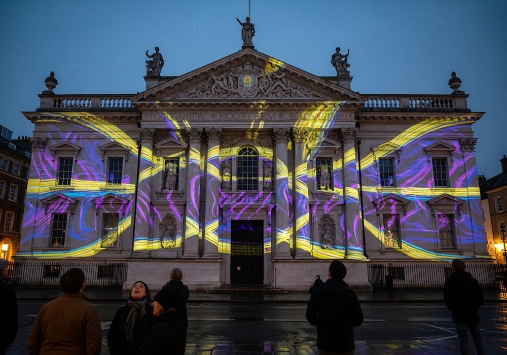 Building Wall Projector Outdoor Projection Lighting 3D Video